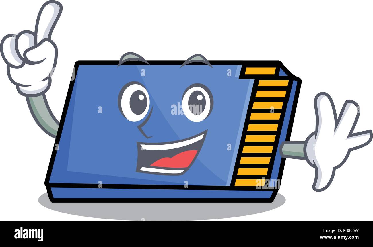 Finger memory card mascot cartoon Stock Vector Image & Art - Alamy