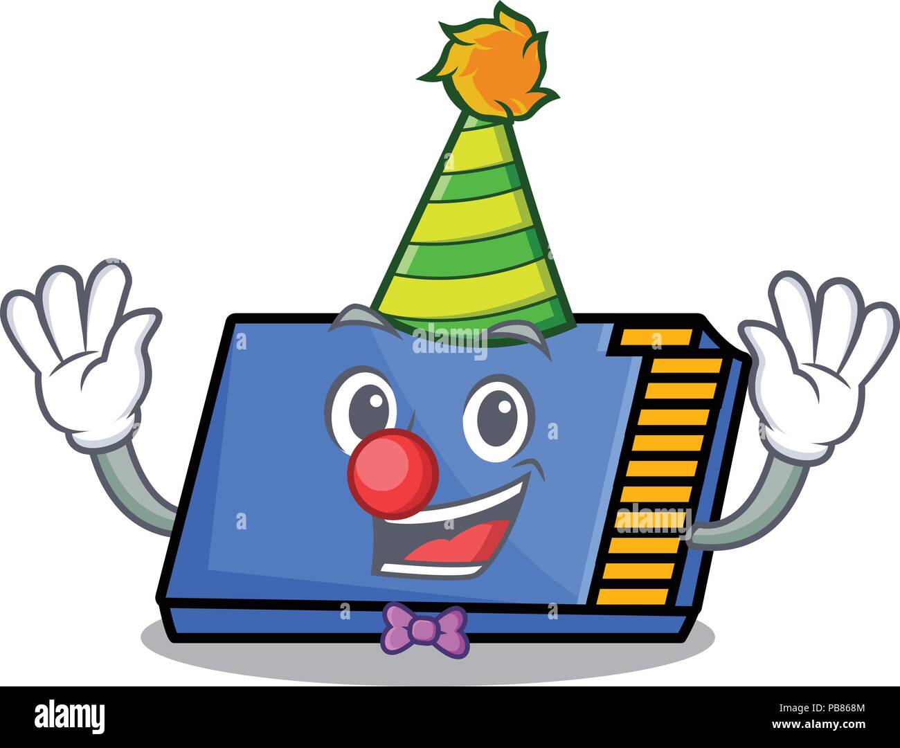 Clown memory card mascot cartoon Stock Vector Image & Art - Alamy