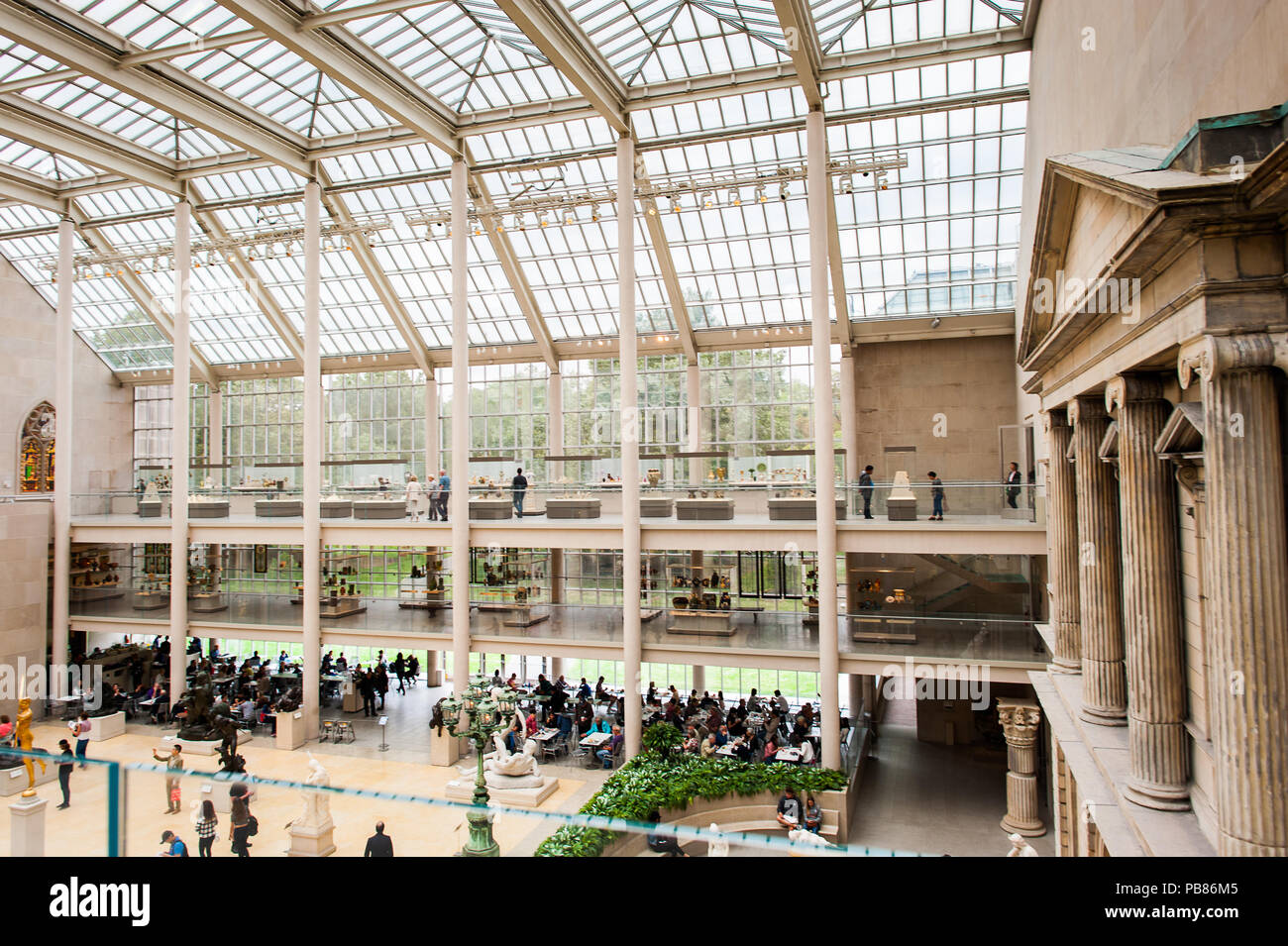 NEW YORK, USA - SEP 25, 2015: The Charles Engelhard Court in the ...