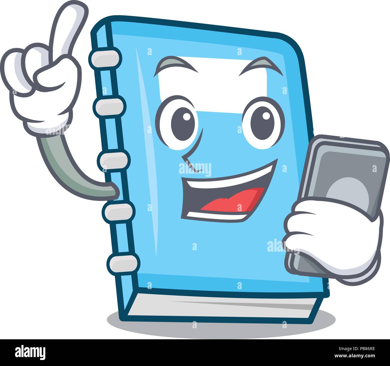 With phone education character cartoon style Stock Vector Image & Art ...