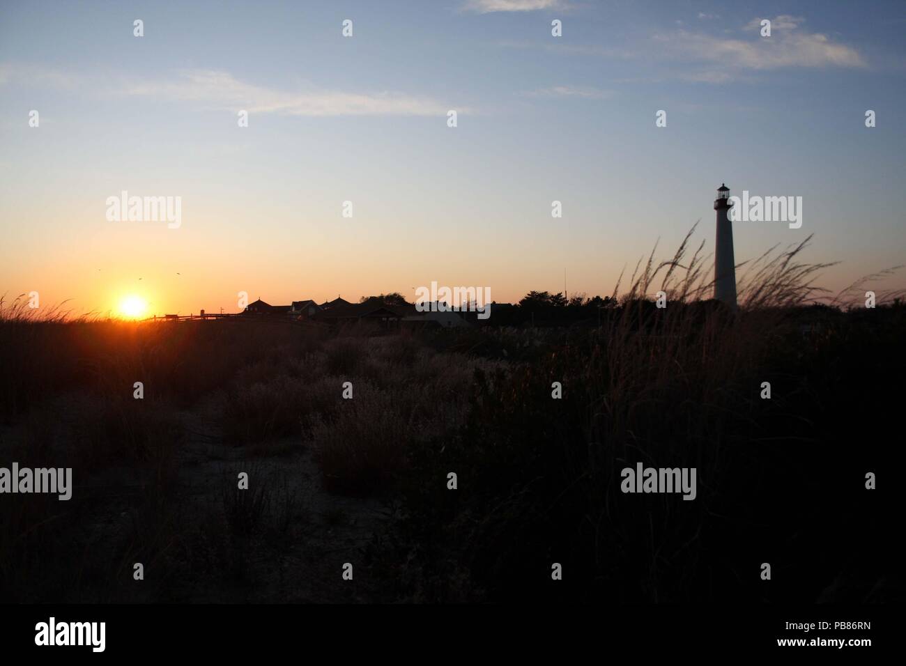 Sunset at Cape May Lighthouse, Cape May Point State Park, Cape May ...