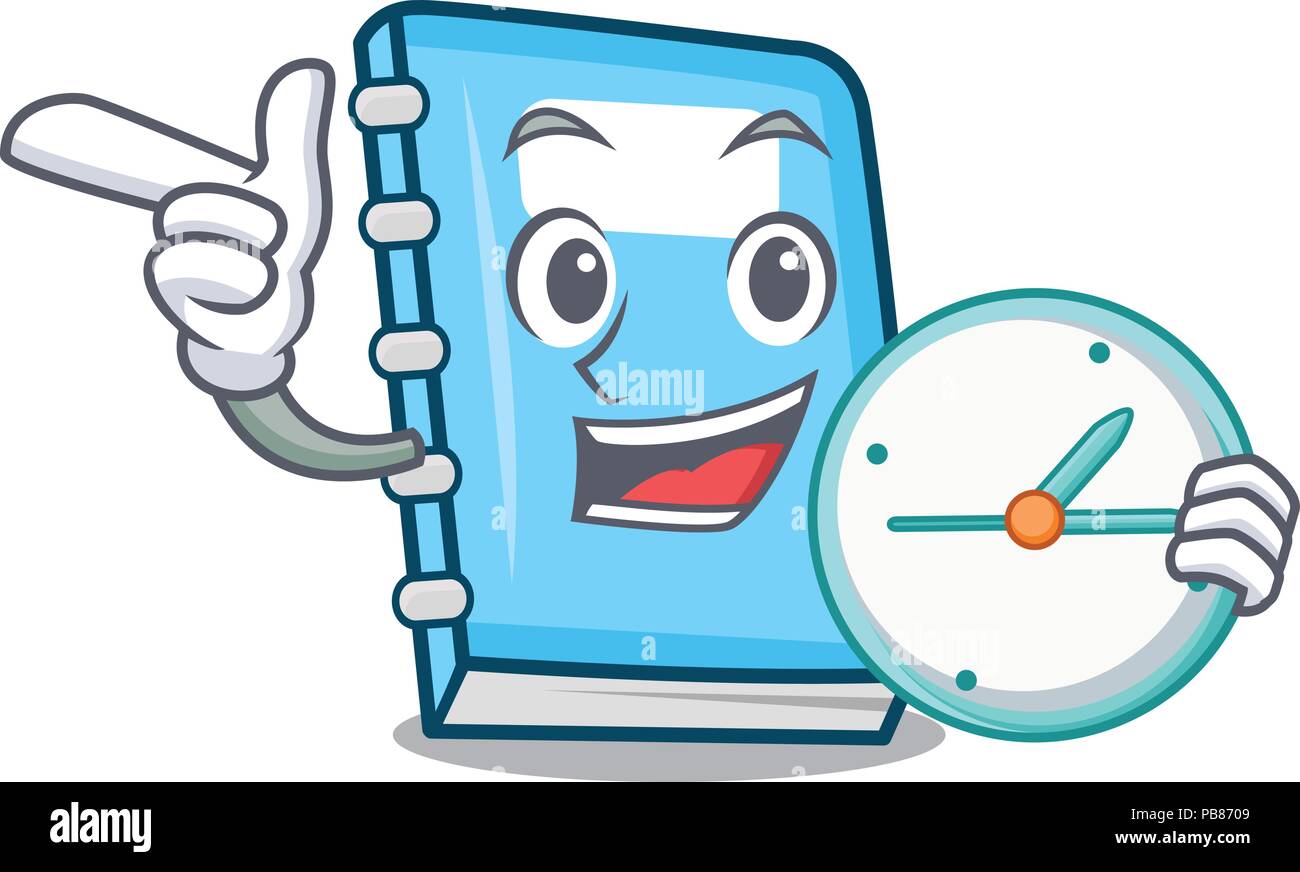 With clock education character cartoon style Stock Vector Image & Art ...