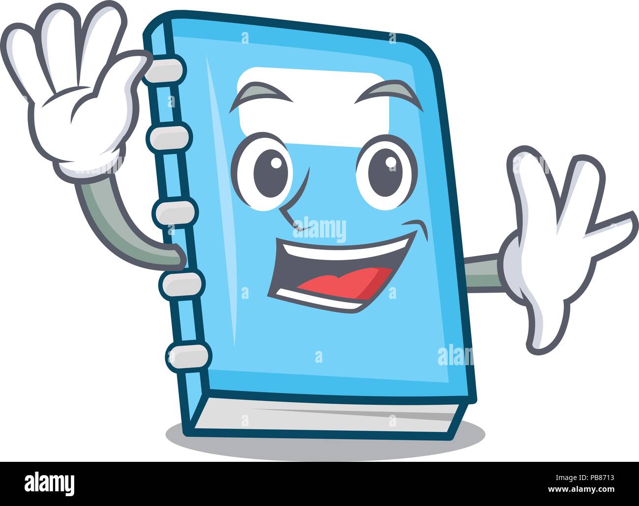 Cartoon illustration textbook waving hi-res stock photography and ...