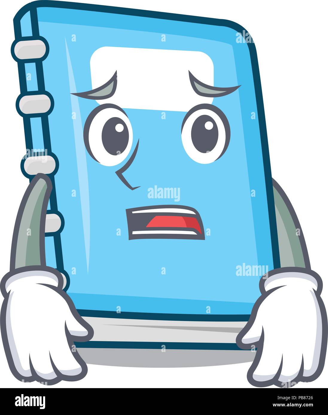 Afraid education mascot cartoon style Stock Vector Image & Art - Alamy