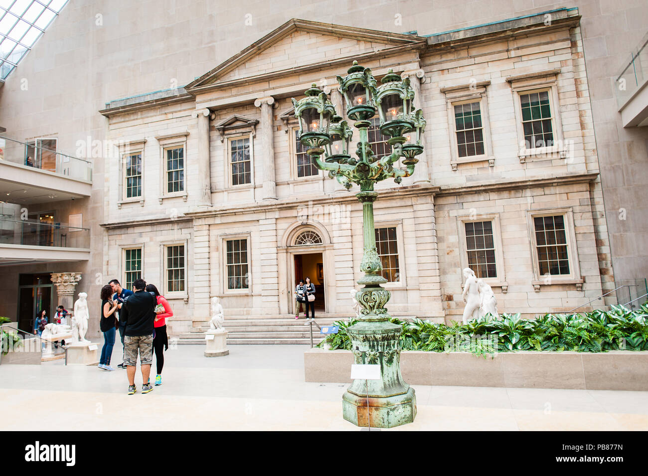 NEW YORK, USA - SEP 25, 2015: The Charles Engelhard Court in the ...