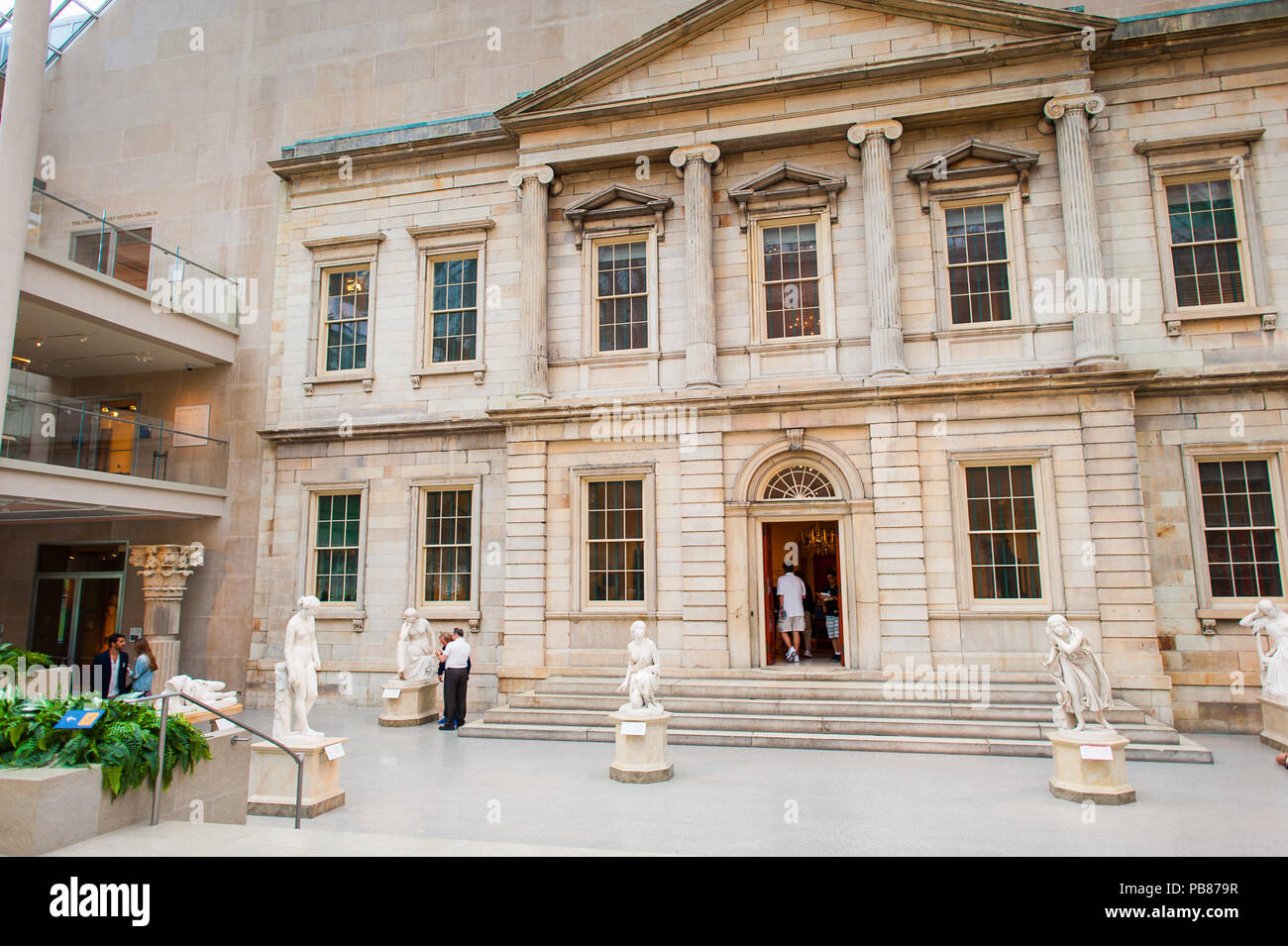 NEW YORK, USA - SEP 25, 2015: The Charles Engelhard Court in the ...