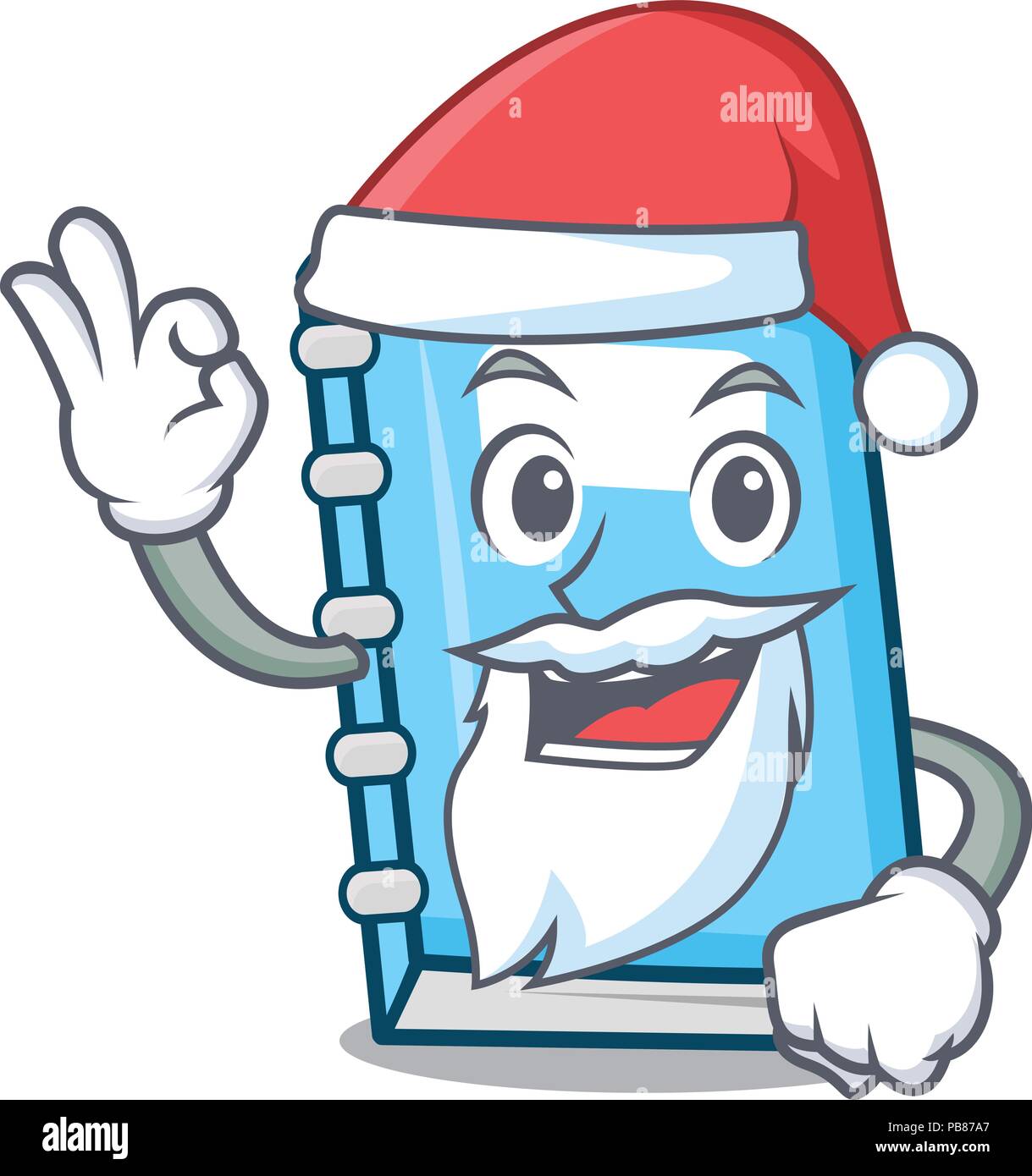 Santa education mascot cartoon style Stock Vector Image & Art - Alamy