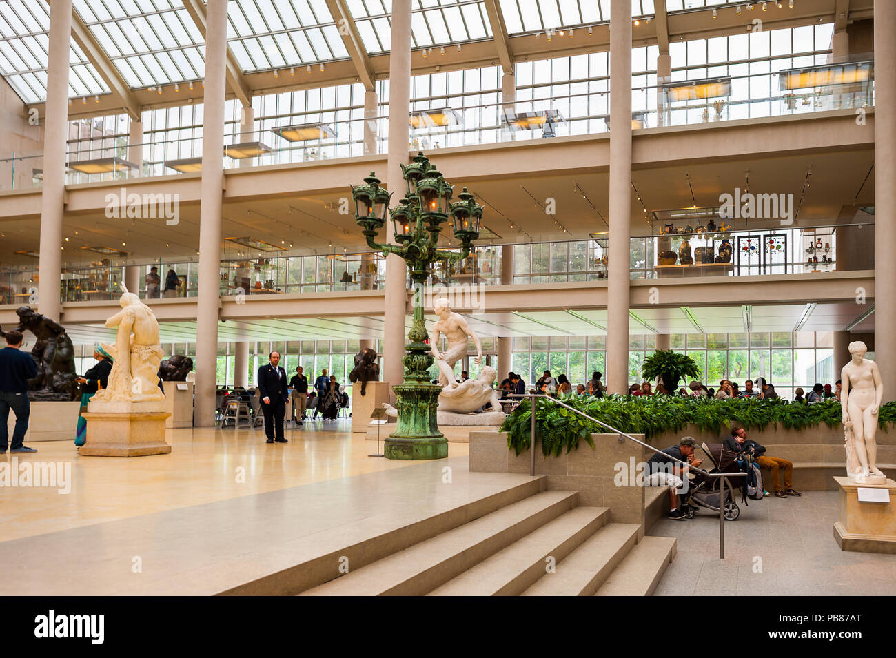 NEW YORK, USA - SEP 25, 2015: The Charles Engelhard Court in the ...