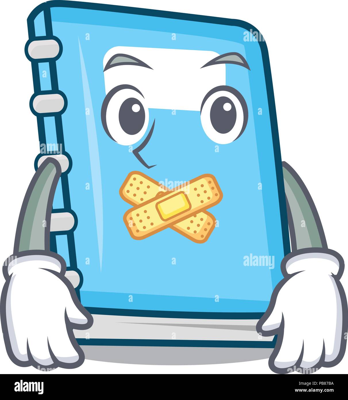 Silent education mascot cartoon style Stock Vector Image & Art - Alamy