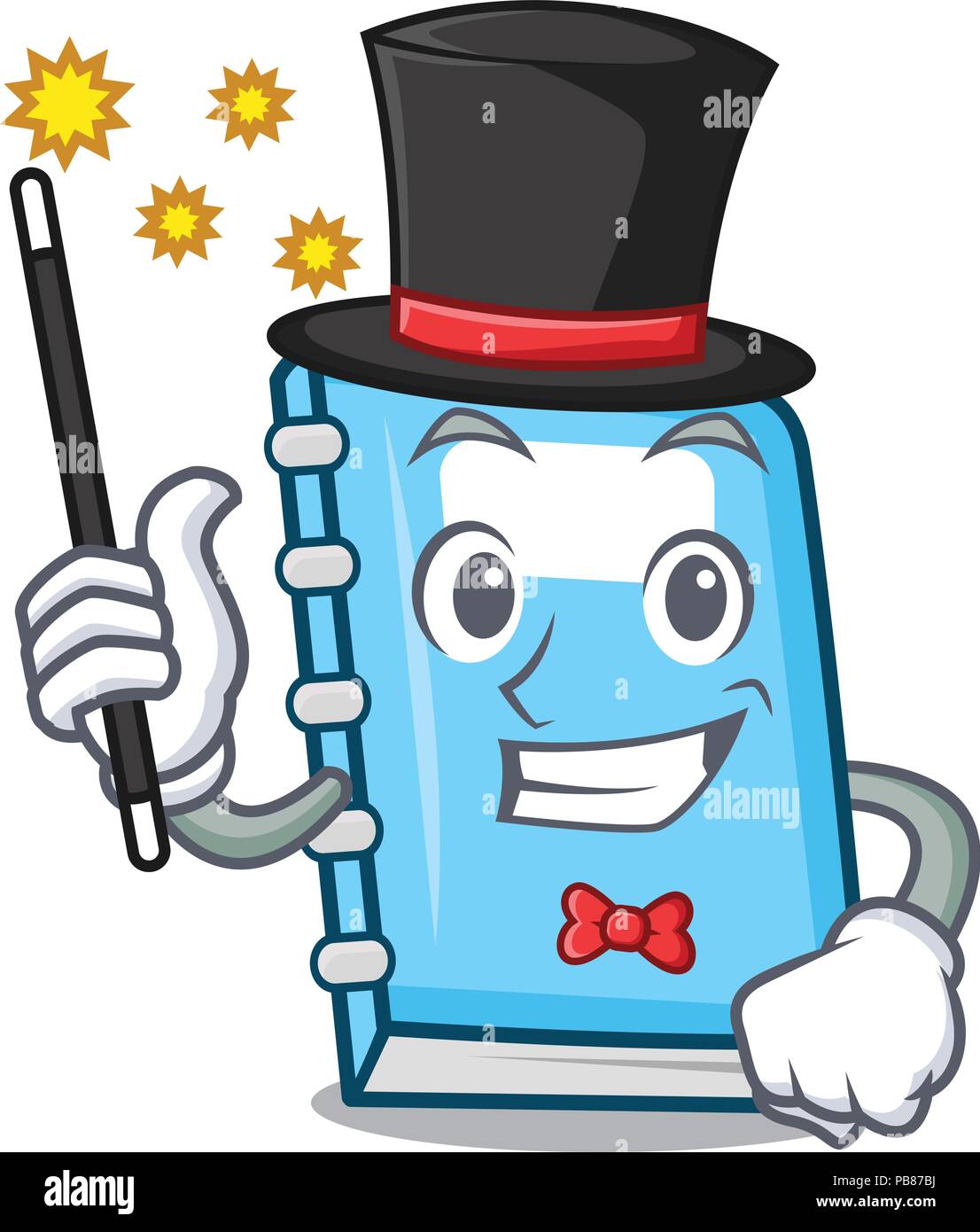 Magician education mascot cartoon style Stock Vector Image & Art - Alamy