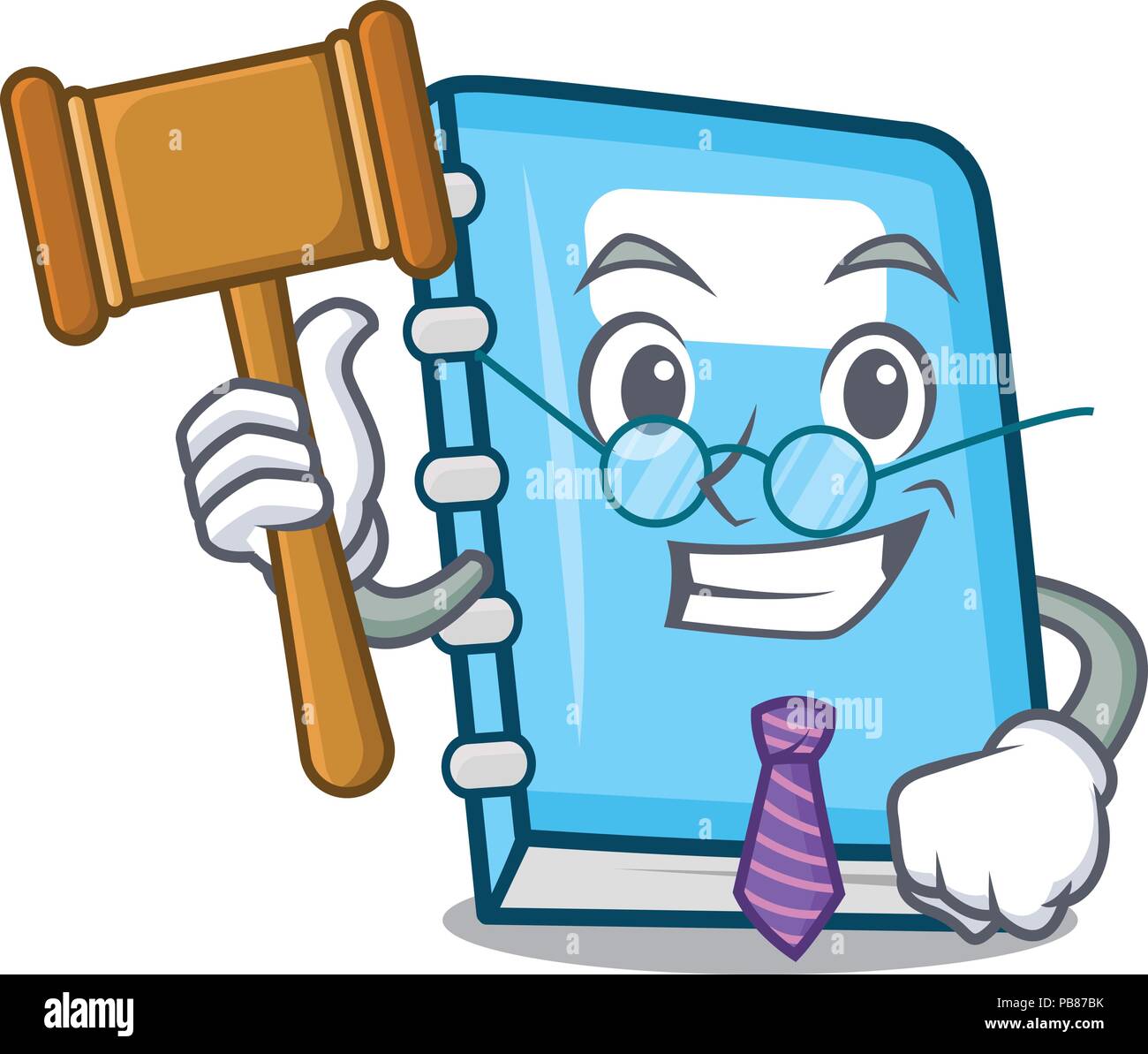 Judge education mascot cartoon style Stock Vector Image & Art - Alamy