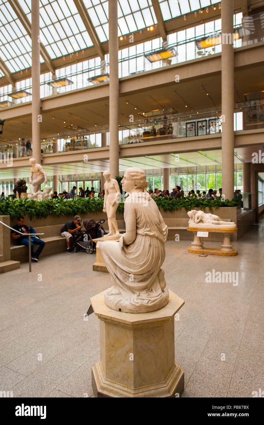 NEW YORK, USA - SEP 25, 2015: The Charles Engelhard Court in the ...