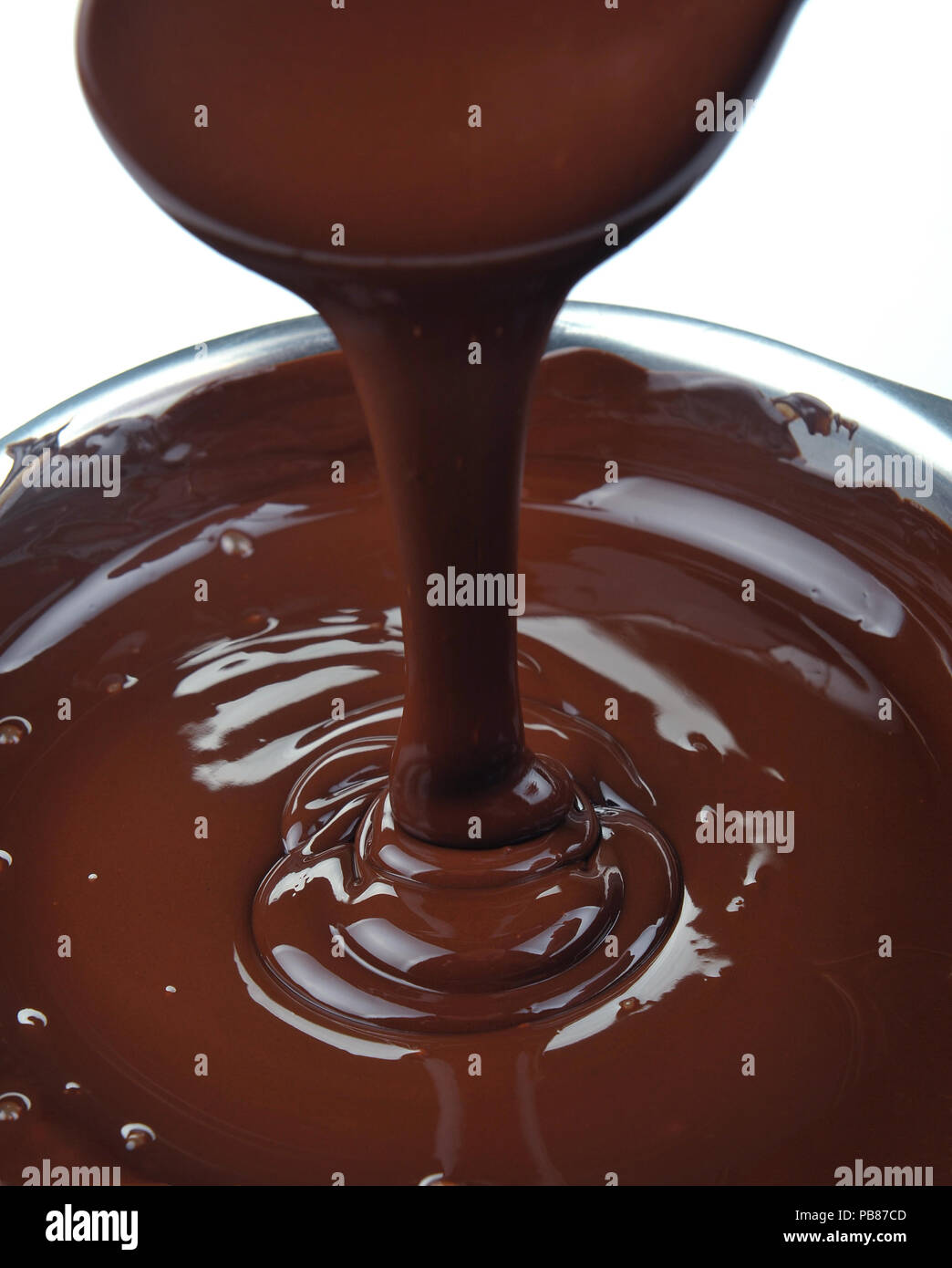 lots of chocolate falling from above Stock Photo - Alamy