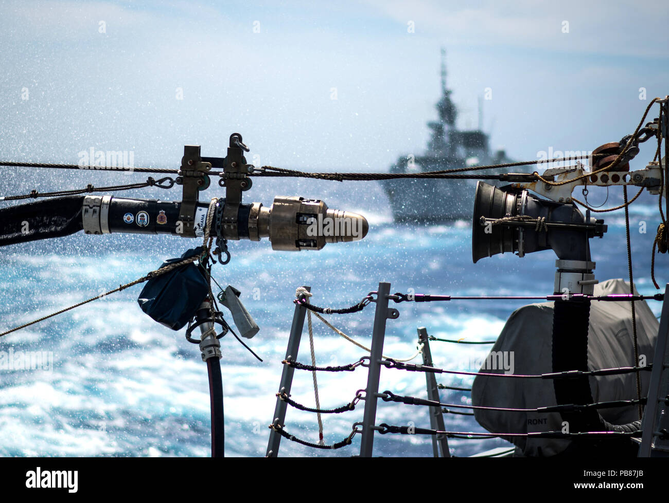 180724-N-LI768-1497 PACIFIC OCEAN (July 24, 2018) – A fuel probe from ...