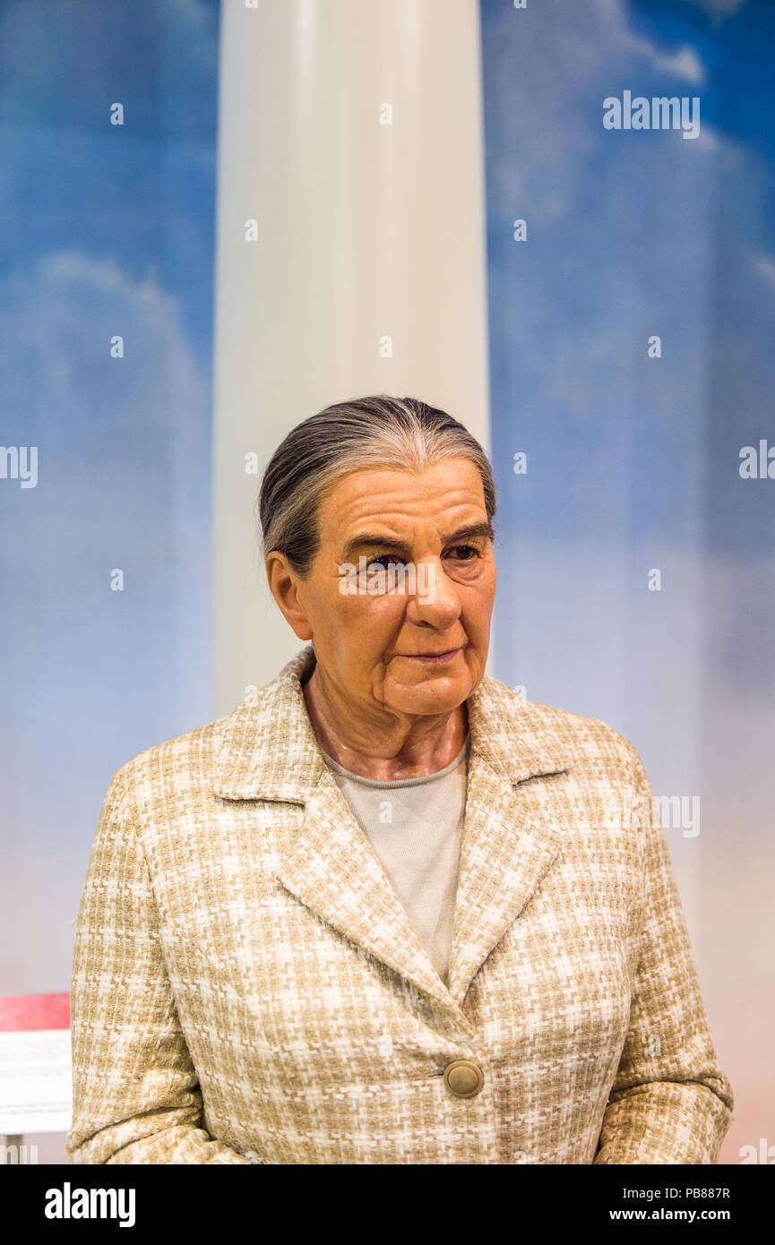 NEW YORK, USA - SEP 22, 2015: Golda Meir in Madame Tussaud wax museum ...