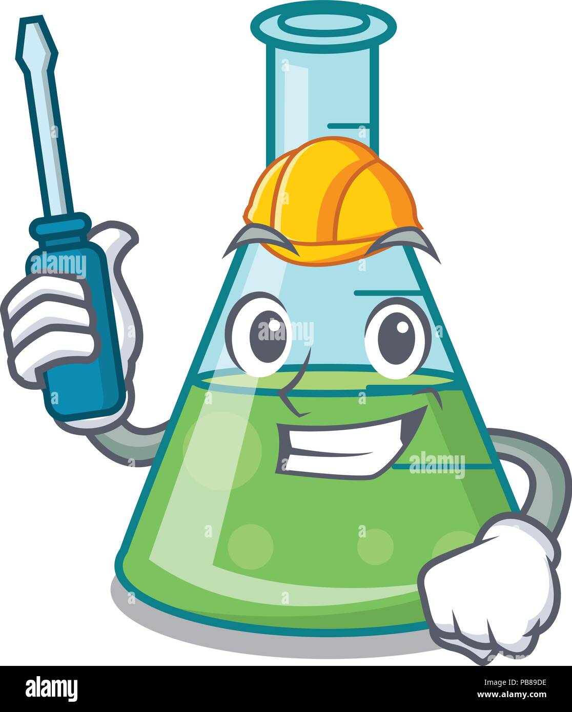 Automotive science beaker mascot cartoon Stock Vector Image & Art - Alamy