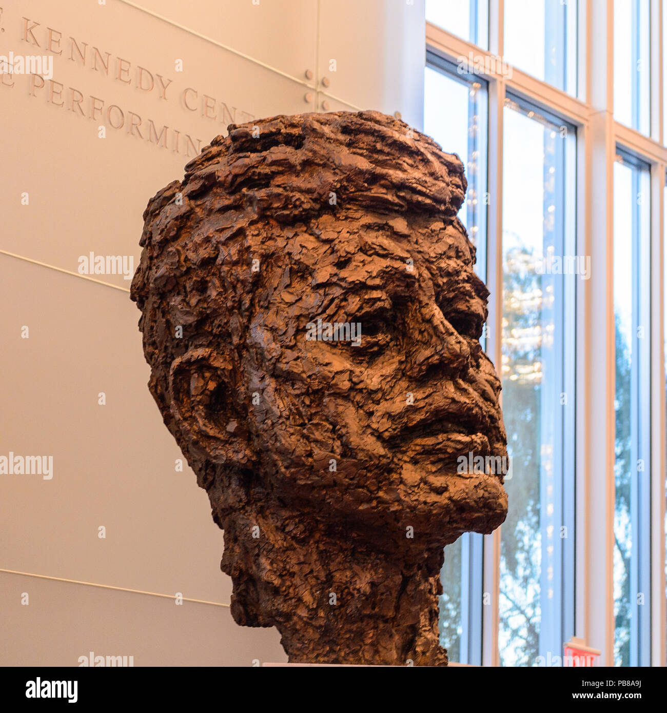 WASHINGTON, USA - SEP 24, 2015: Kennedy head model at John F. Kennedy ...