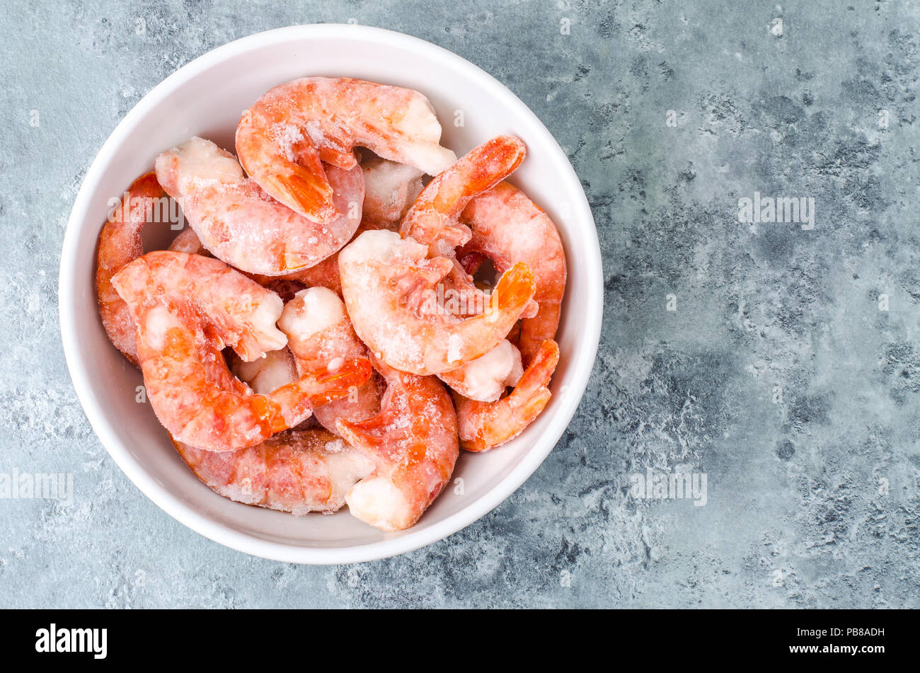 Frozen shrimp without head. Studio Photo Stock Photo - Alamy