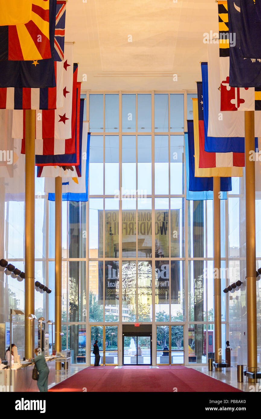WASHINGTON, USA - SEP 24, 2015: Interior of the John F. Kennedy Center ...
