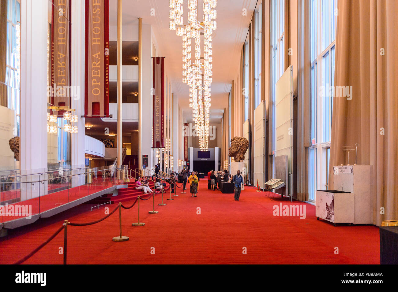 WASHINGTON, USA - SEP 24, 2015: Interior of the John F. Kennedy Center ...