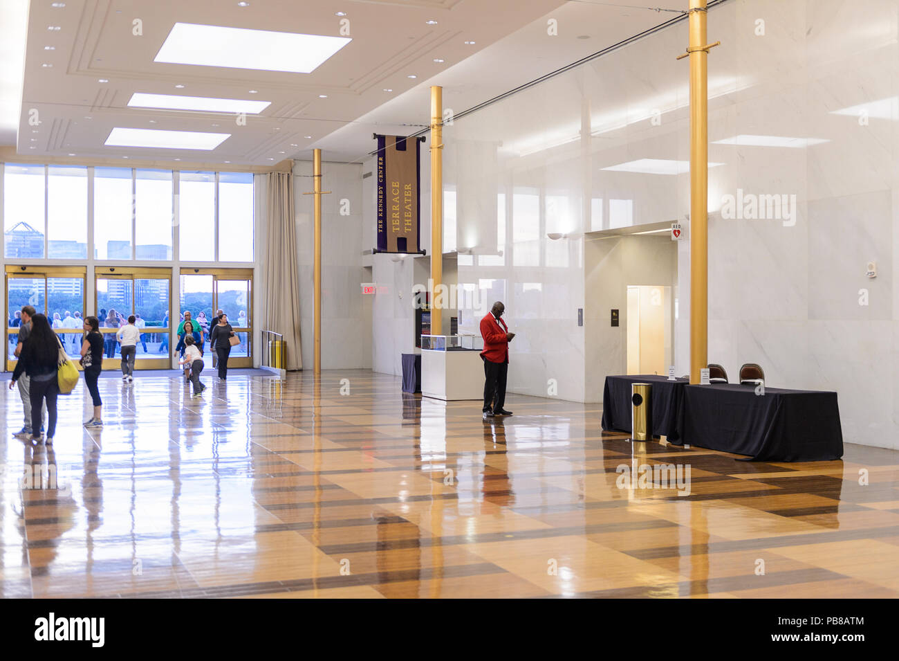 WASHINGTON, USA - SEP 24, 2015: Interior of the John F. Kennedy Center ...