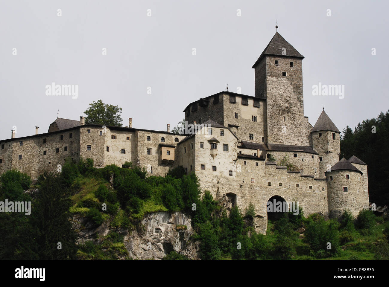 Castle Taufers in Campo Tures. Valle Aurina near Brunico, South Tyrol ...