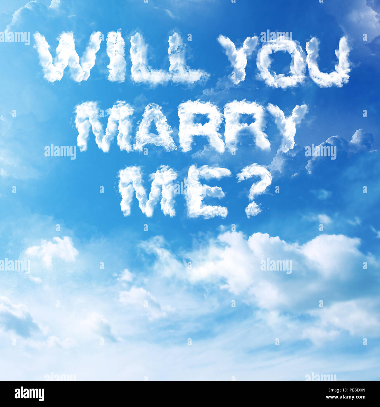 Will you marry me text hi-res stock photography and images - Alamy