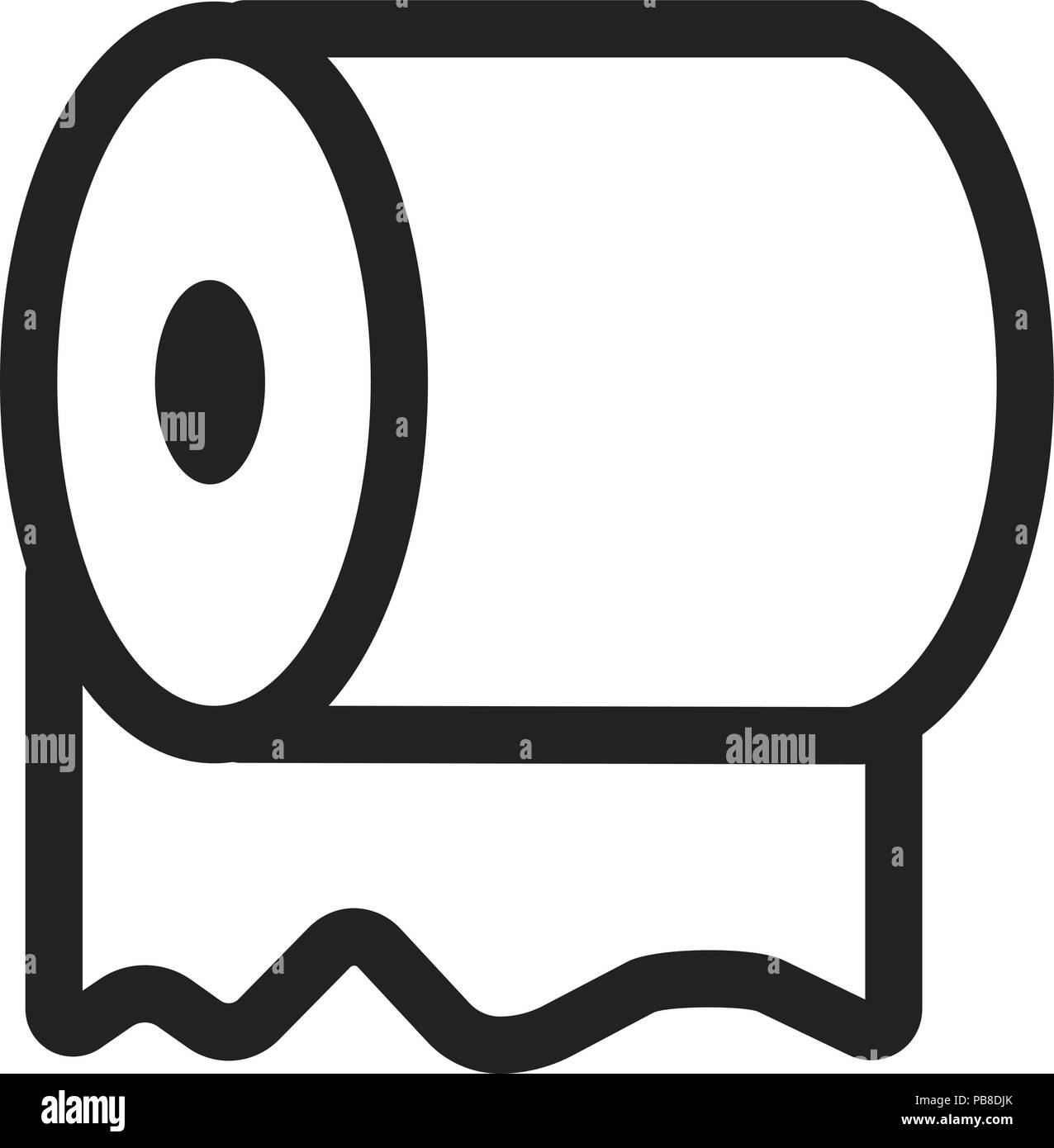 Tissue roll icon vector hi-res stock photography and images - Alamy