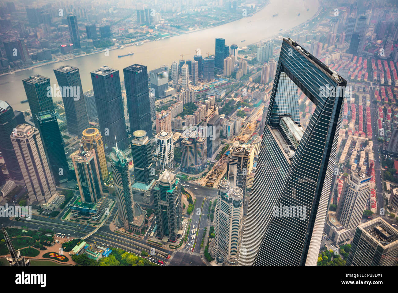 China, Shanghai City, Pudong District, Lujiazui Area,World Financial ...