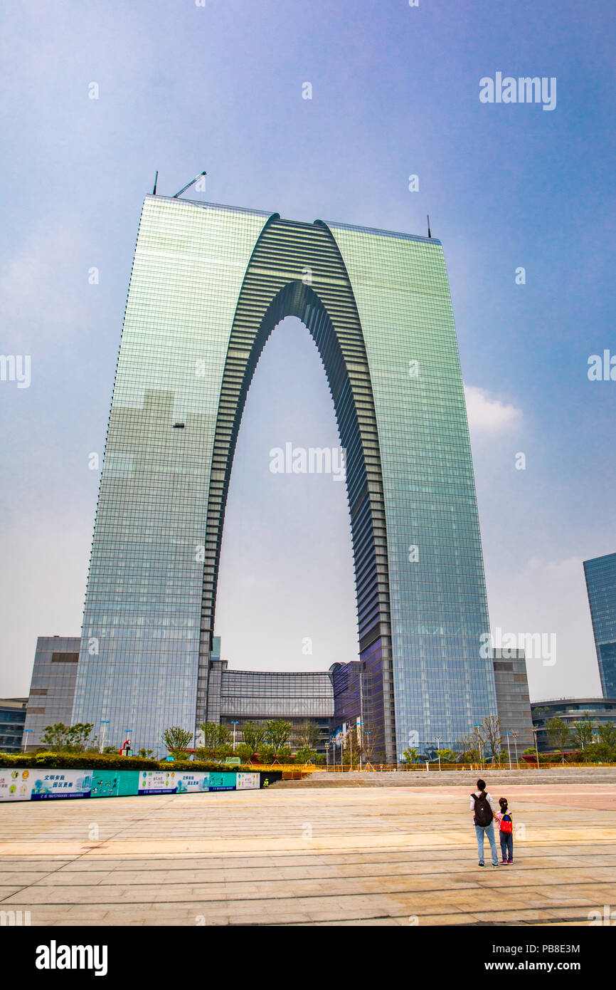 China, Suzhou city, Gate of the Orient Bldg Stock Photo - Alamy