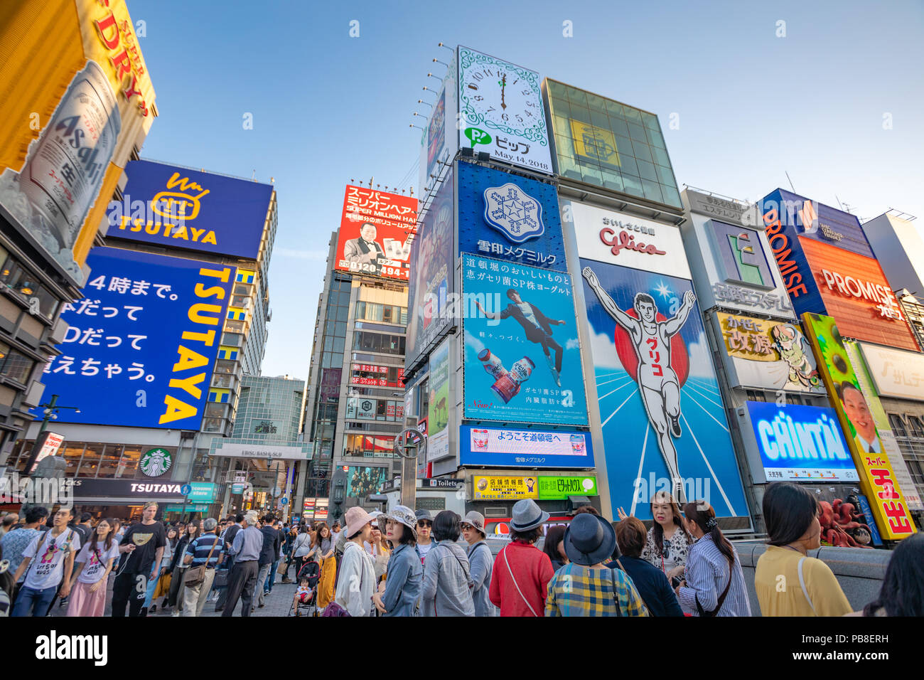 Japan, Osaka City, Namba Area, Dotombori District Stock Photo - Alamy