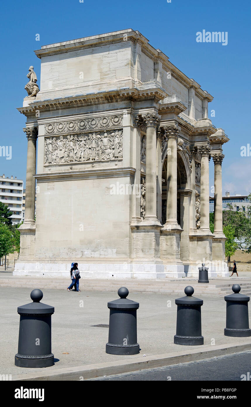 Marseille, France, Triumphal arch, Known as the Porte Royale & the ...