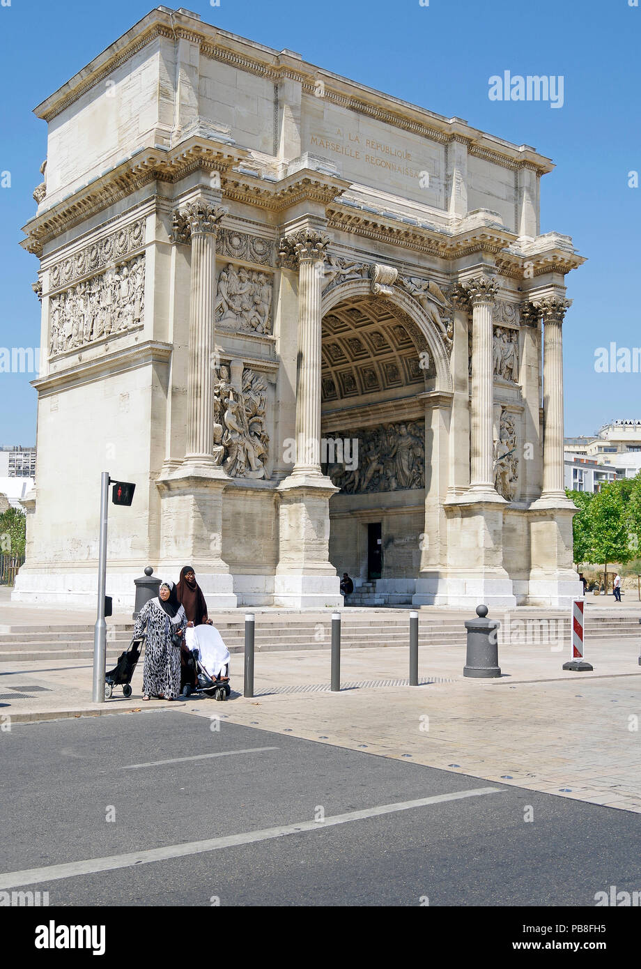 Marseille, France, Triumphal arch, Known as the Porte Royale & the ...