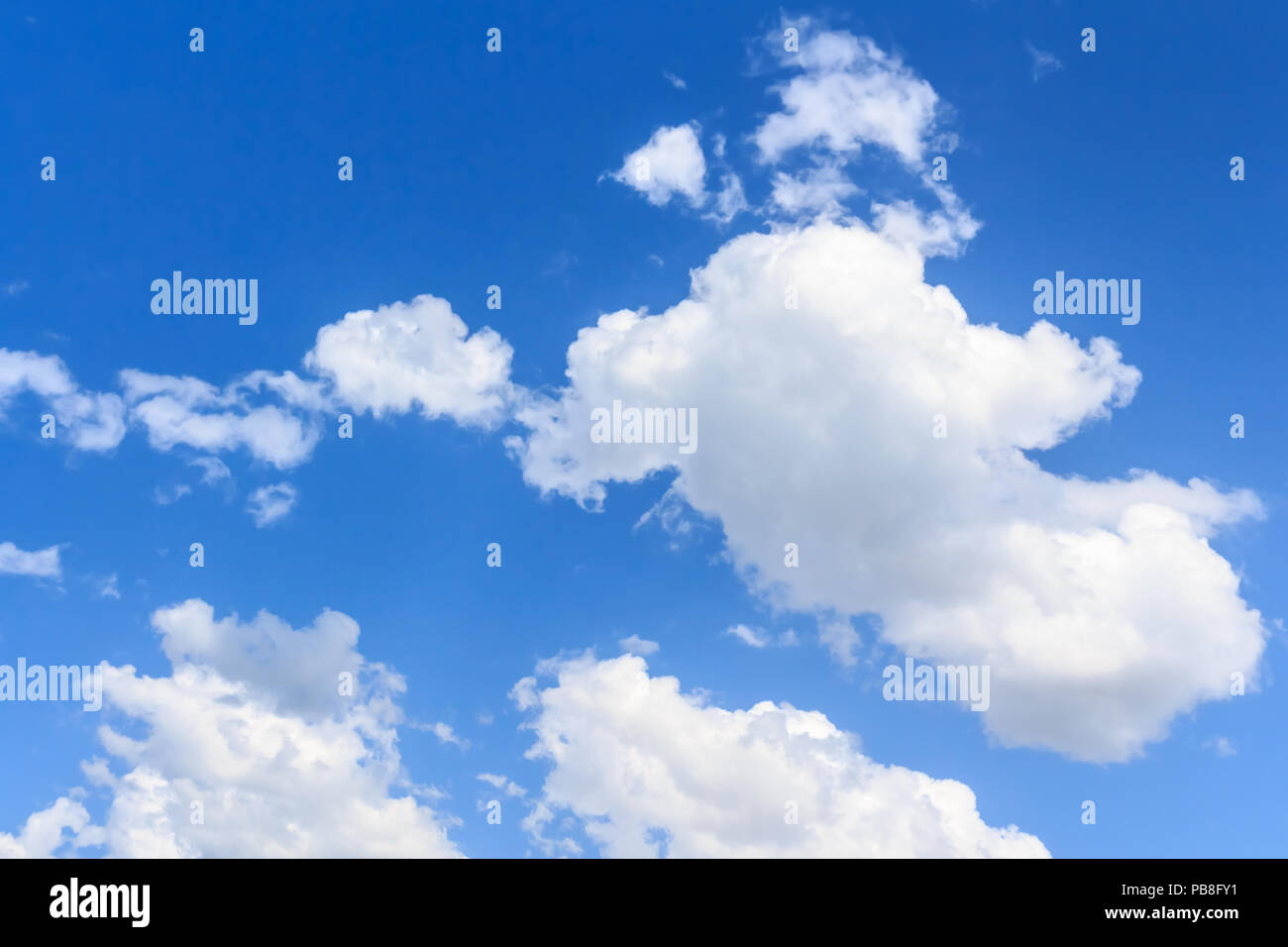 natural blue sky background with white clouds Stock Photo - Alamy