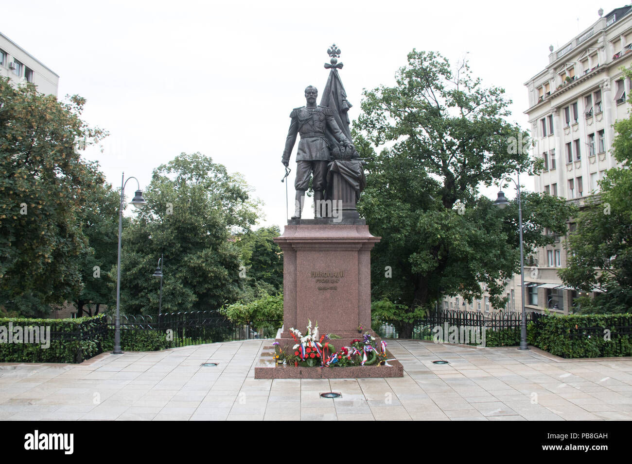 Statue of Russian Tsar Nicholas II in Belgrade, Serbia Stock Photo - Alamy