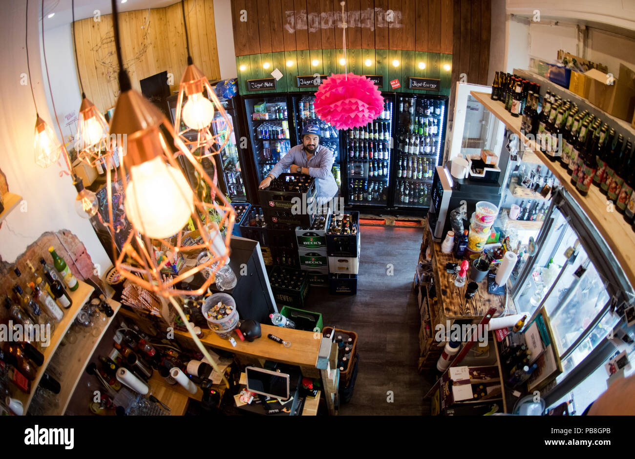 Hanover, Germany. 26th July, 2018. Beverages are offered at the 'Pro ...