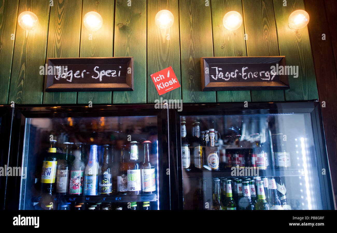 Hanover, Germany. 26th July, 2018. Beverages are offered at the "Pro ...