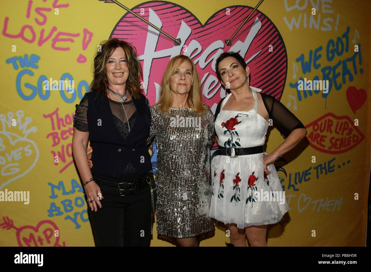 New York, NY, USA. 26th July, 2018. Charlotte Caffey, Kathy Valentine ...