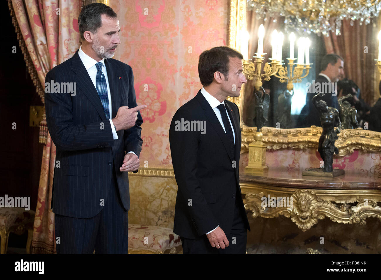 Emmanuel macron king spain hi-res stock photography and images - Alamy
