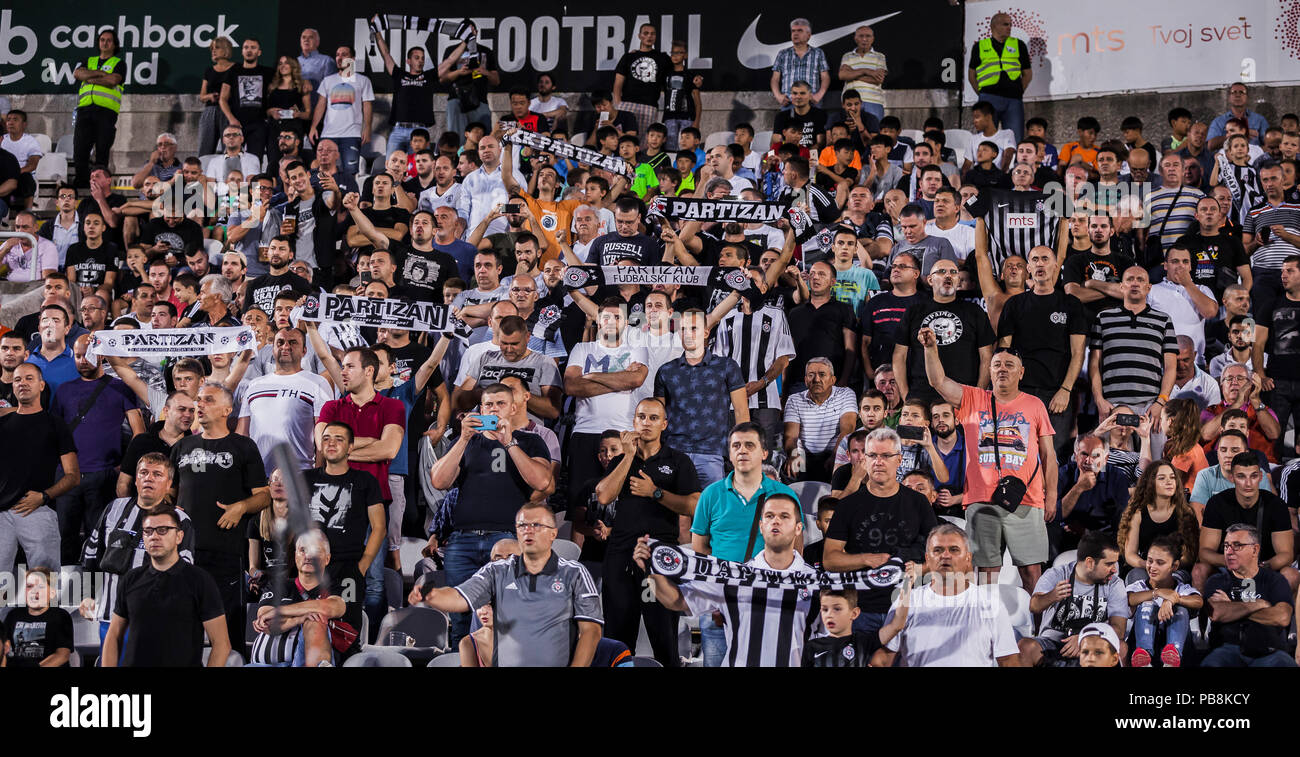 Belgrade, Serbia. 26th July, 2018. UEFA Europa League: FK Partizan v FK ...