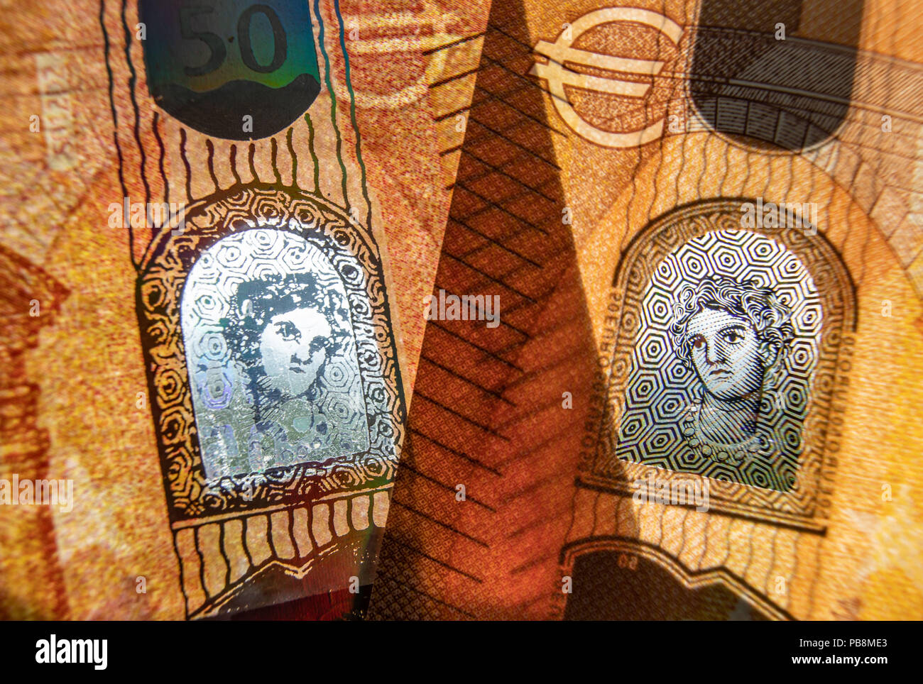 Counterfeit 50 euro banknote real hi-res stock photography and images ...