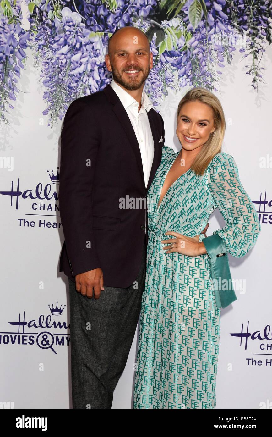 Beverly Hills, CA. 26th July, 2018. Zach Martin, Becca Tobin at ...