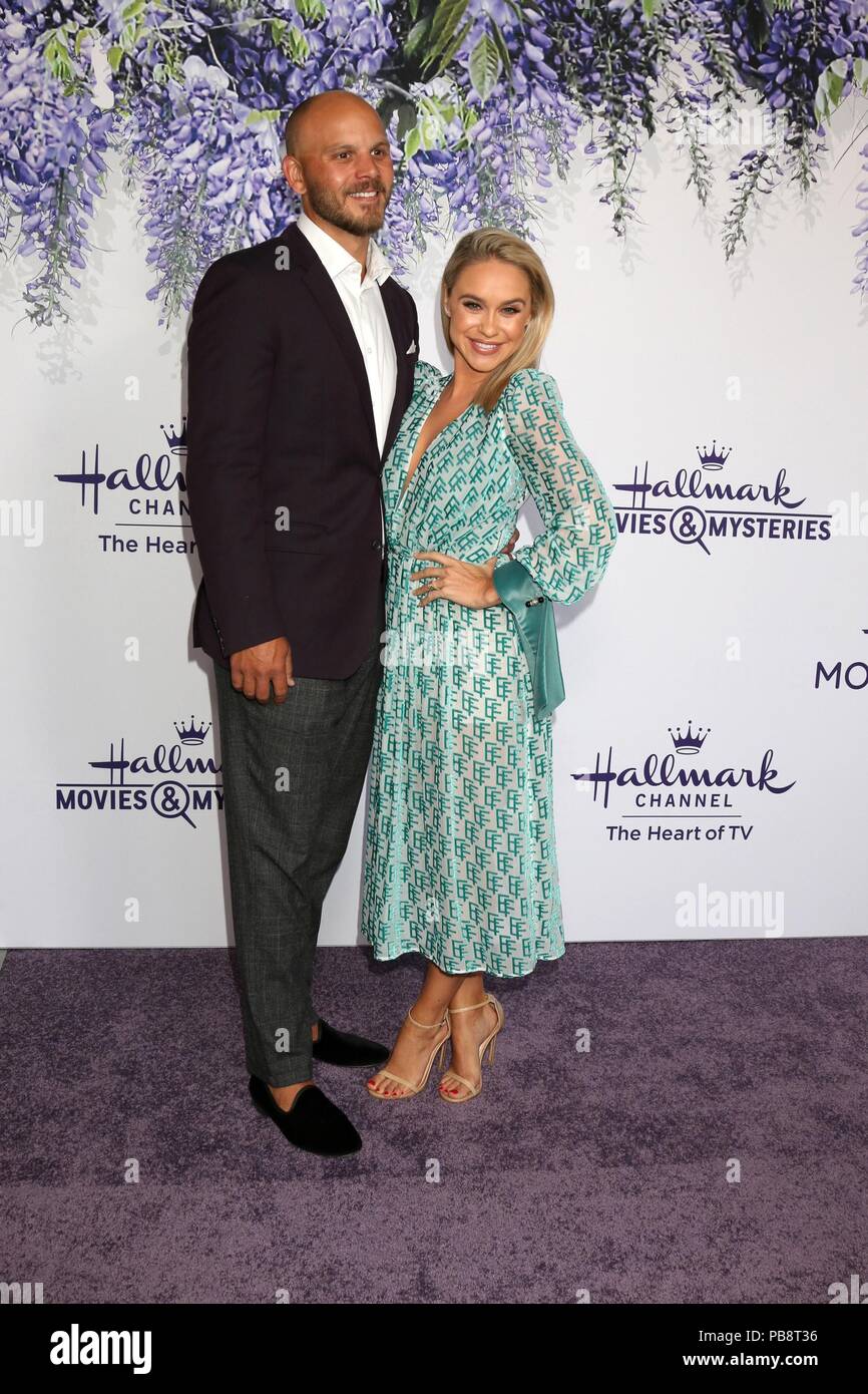 Beverly Hills, CA. 26th July, 2018. Zach Martin, Becca Tobin at ...