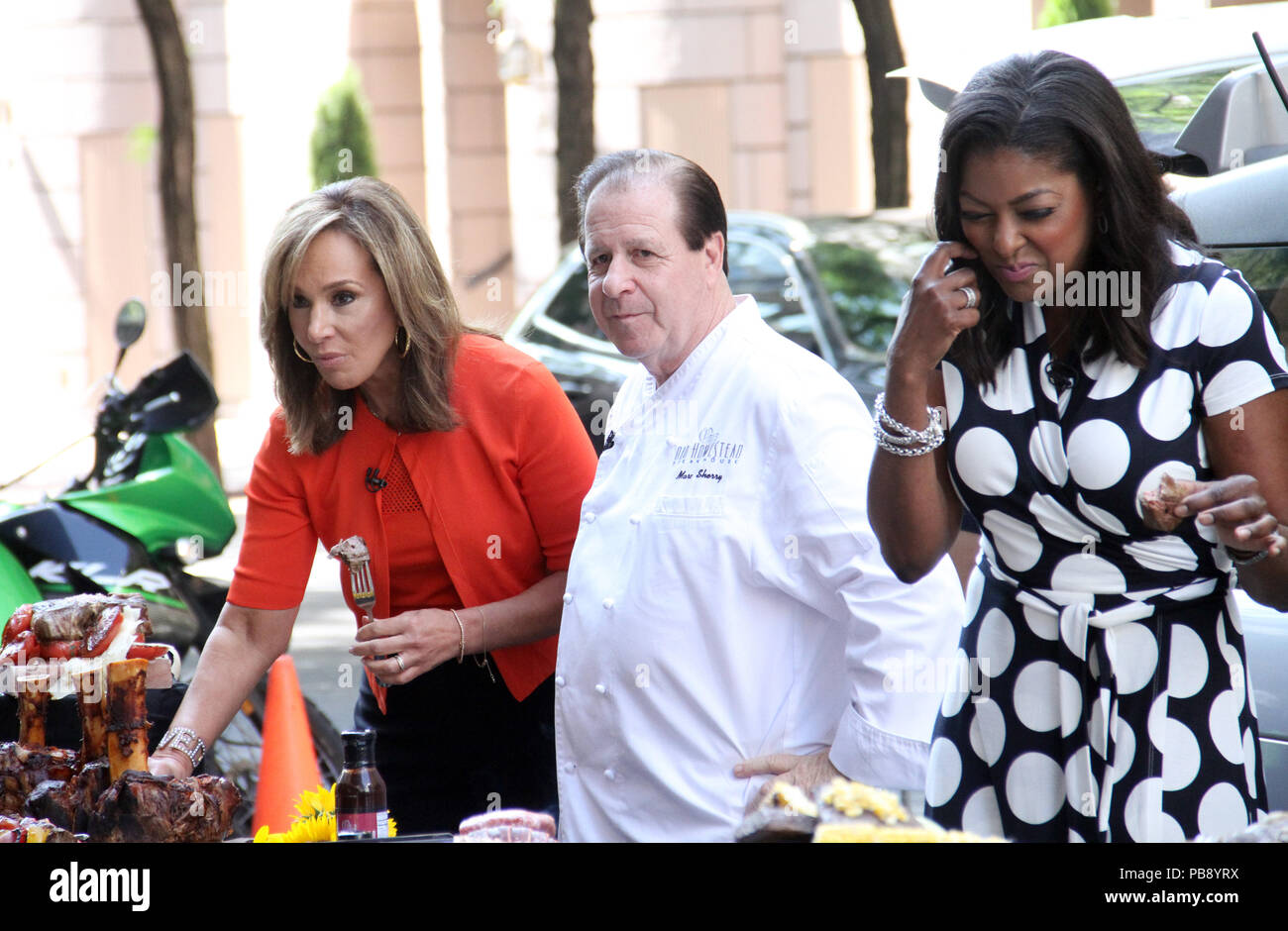 NEW YORK, NY July 27: Rosanna Scotto and Lori Stokes with Marc Sherry ...