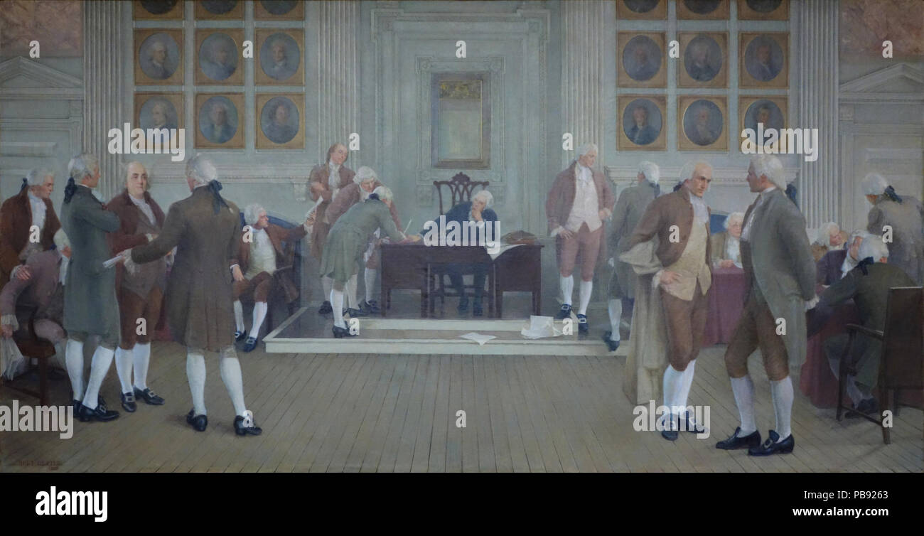 Signing of the constitution hi-res stock photography and images - Alamy