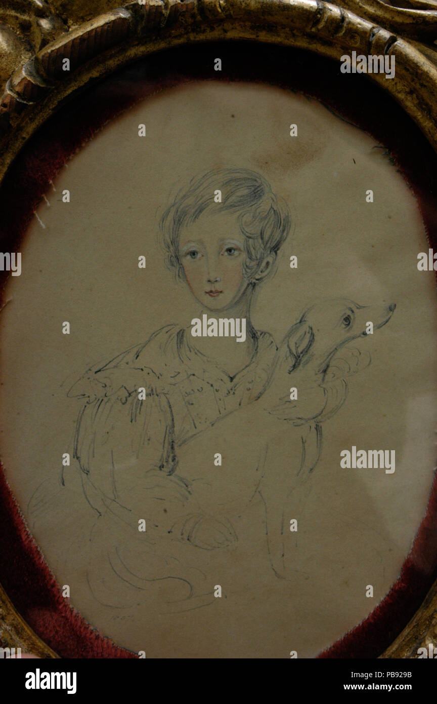 1180 Pencil drawing of Henry Jerome Fane de Salis, aged 9, in 1837 or ...