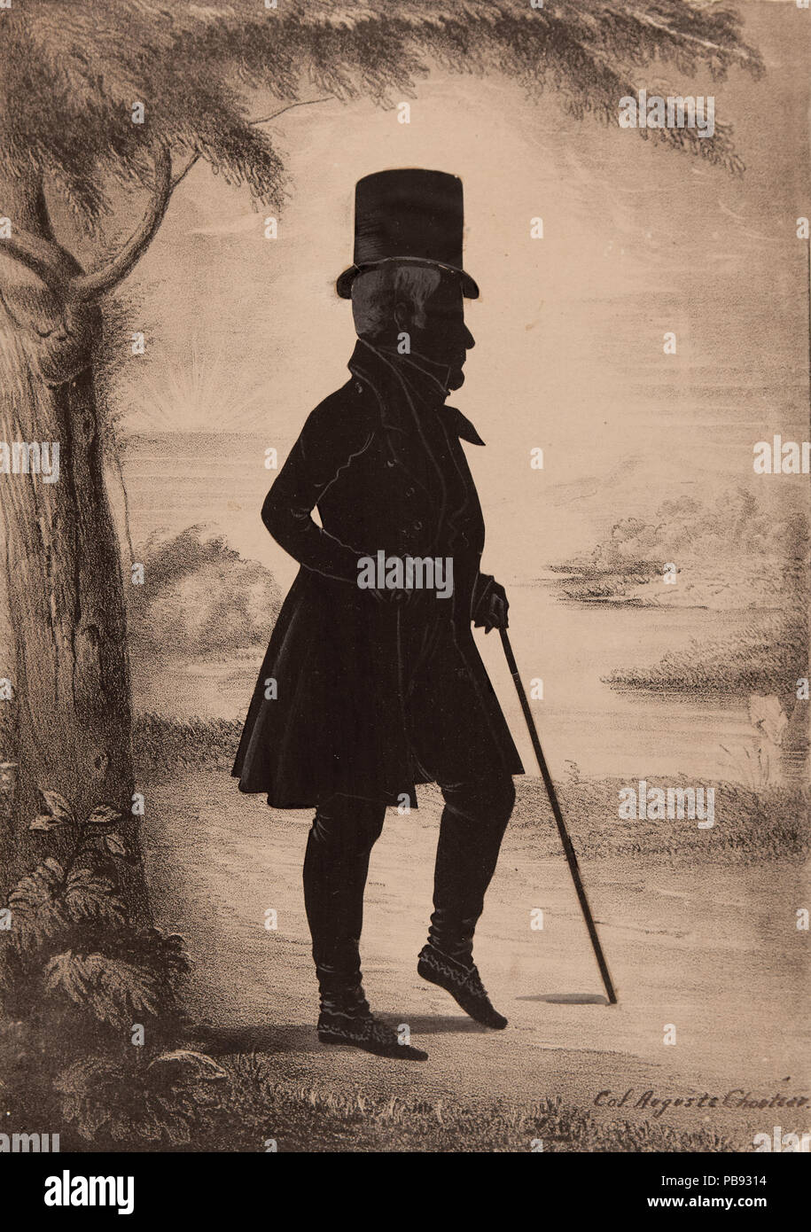 Chouteau silhouette hi-res stock photography and images - Alamy