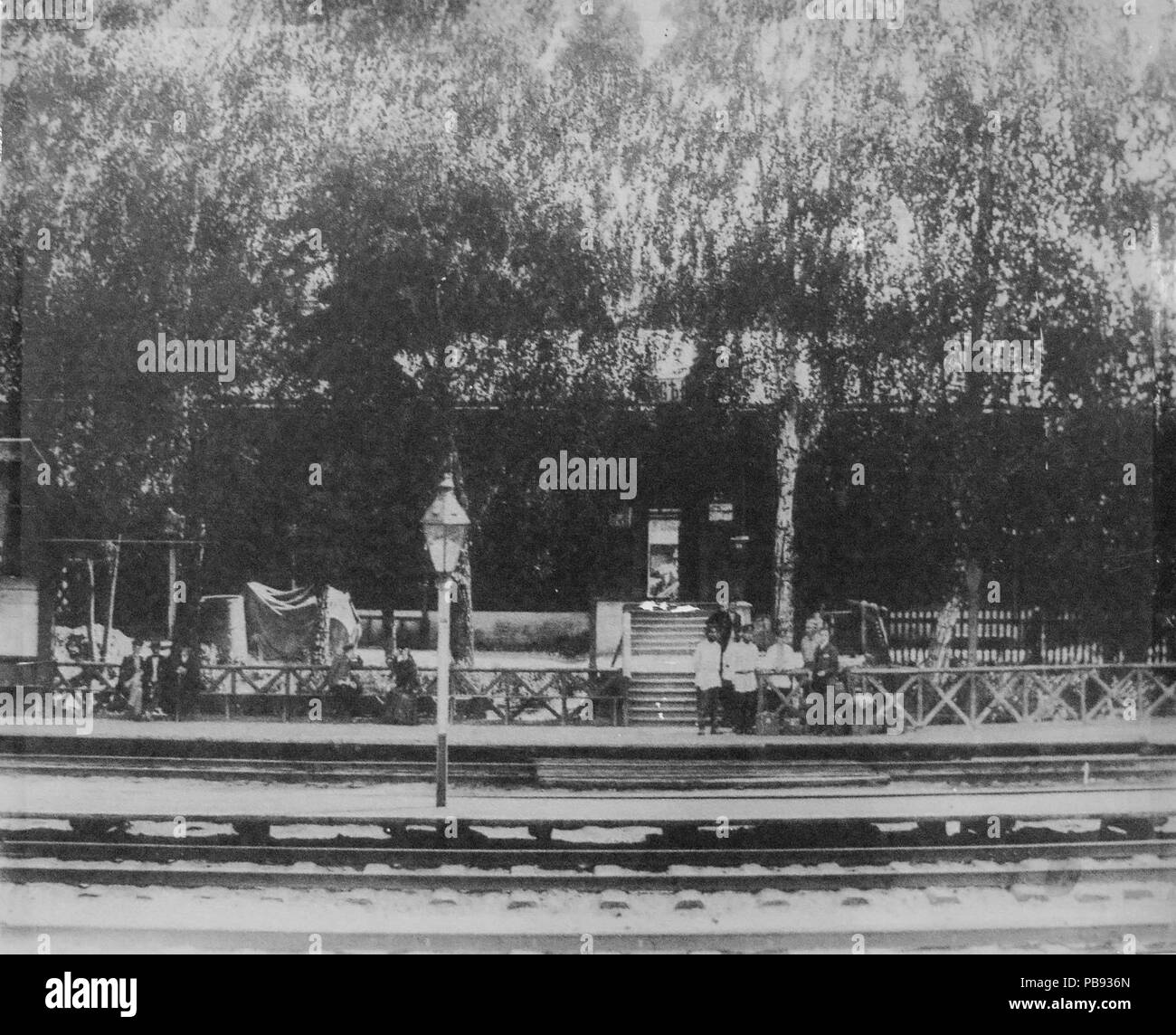 867 Kozlova Zaseka station building 1883 Stock Photo - Alamy