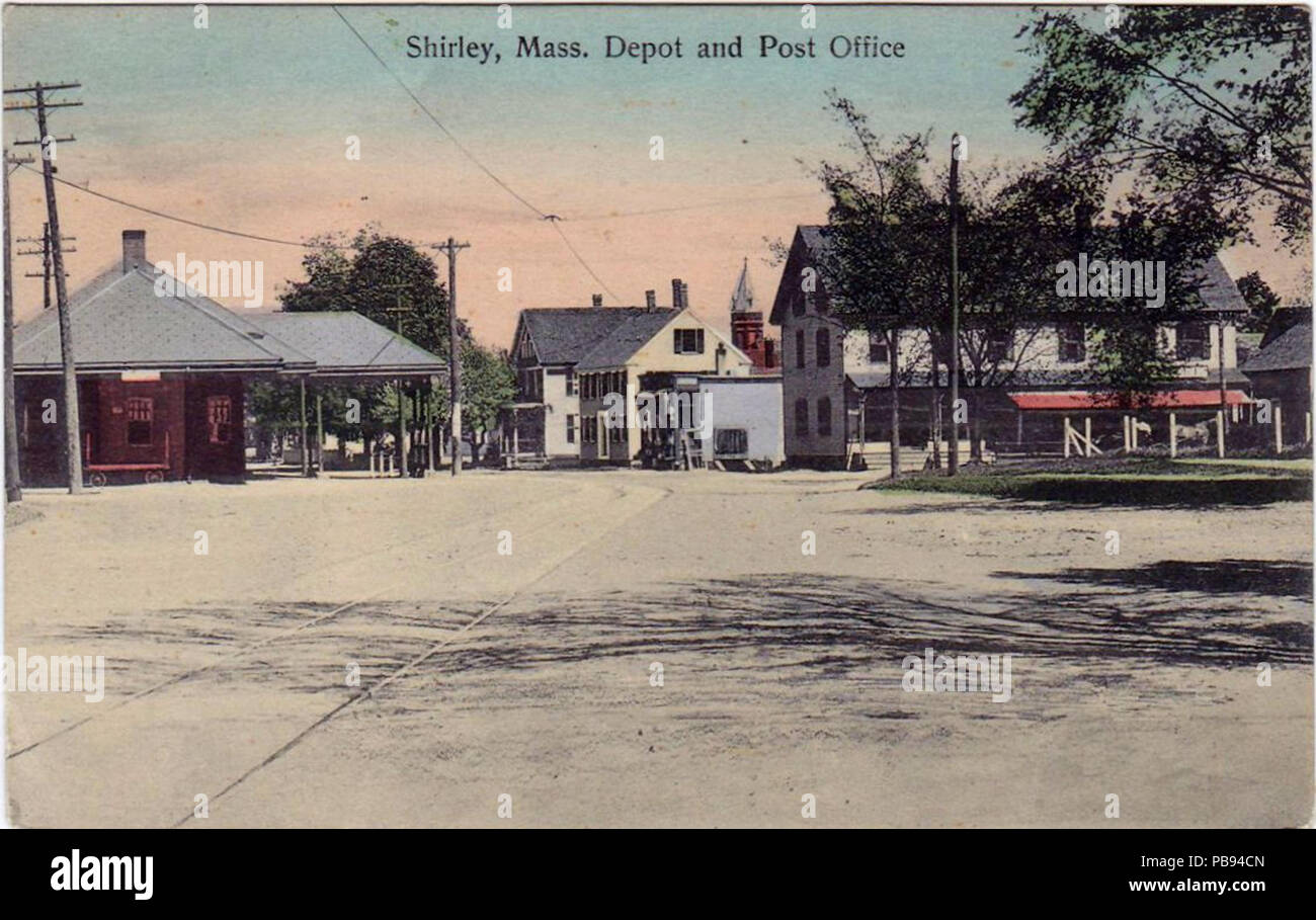 . English: Early divided-back postcard of the Boston and Maine Railroad ...