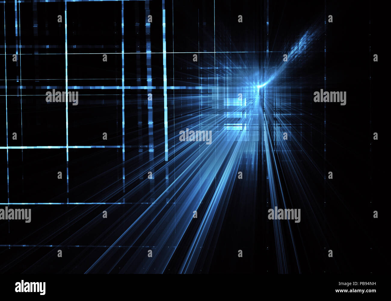 Abstract technology 3D illustration Stock Photo - Alamy